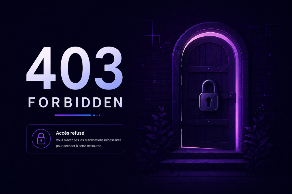 Erreur 403 Forbidden : causes et solutions
